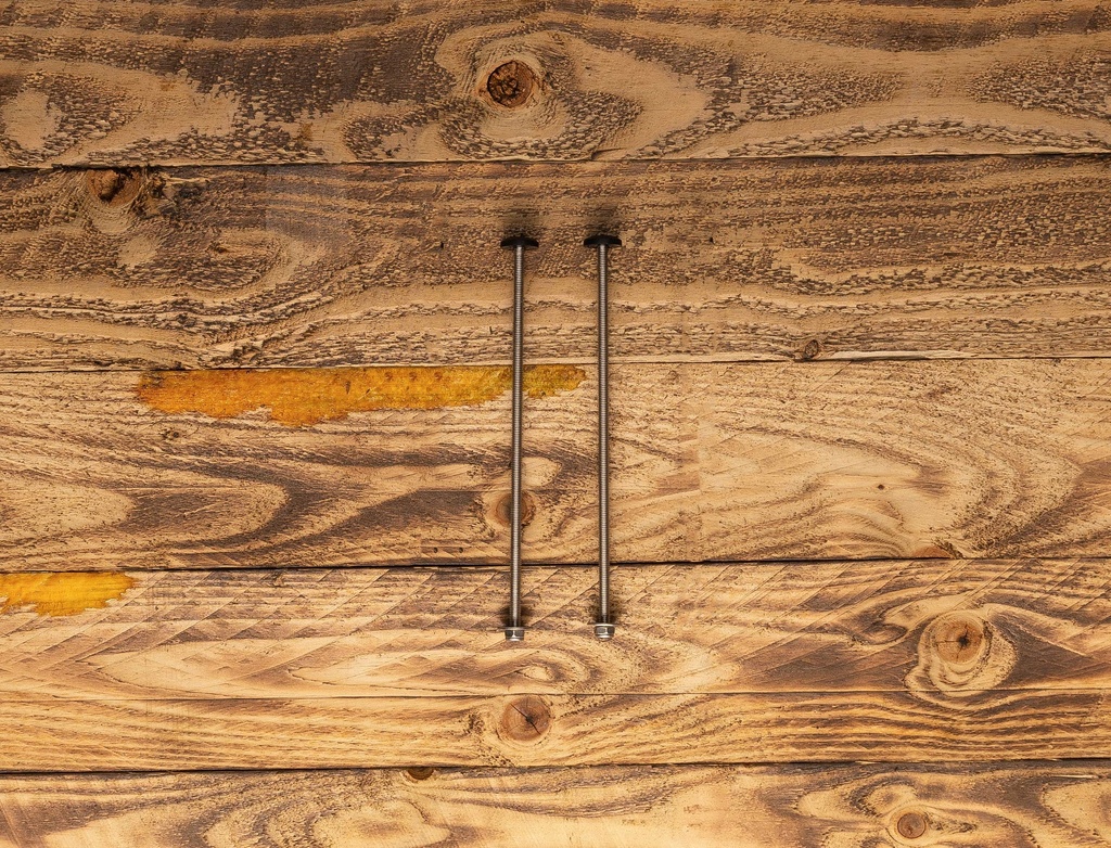 8" Bolt pair with washers and nut | Katakanu
